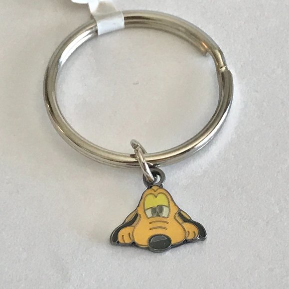 Disney | Accessories | Vintage Disney Pluto Dog Keychain Keyring ...